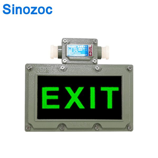 Gray LED Explosion Proof Emergency Exit Sign Light